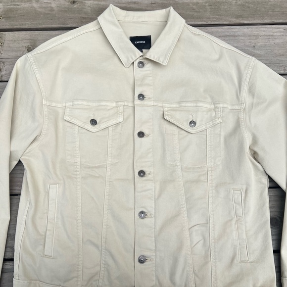 Express | Jackets & Coats | Express Stone Denim Trucker Jacket | Poshmark